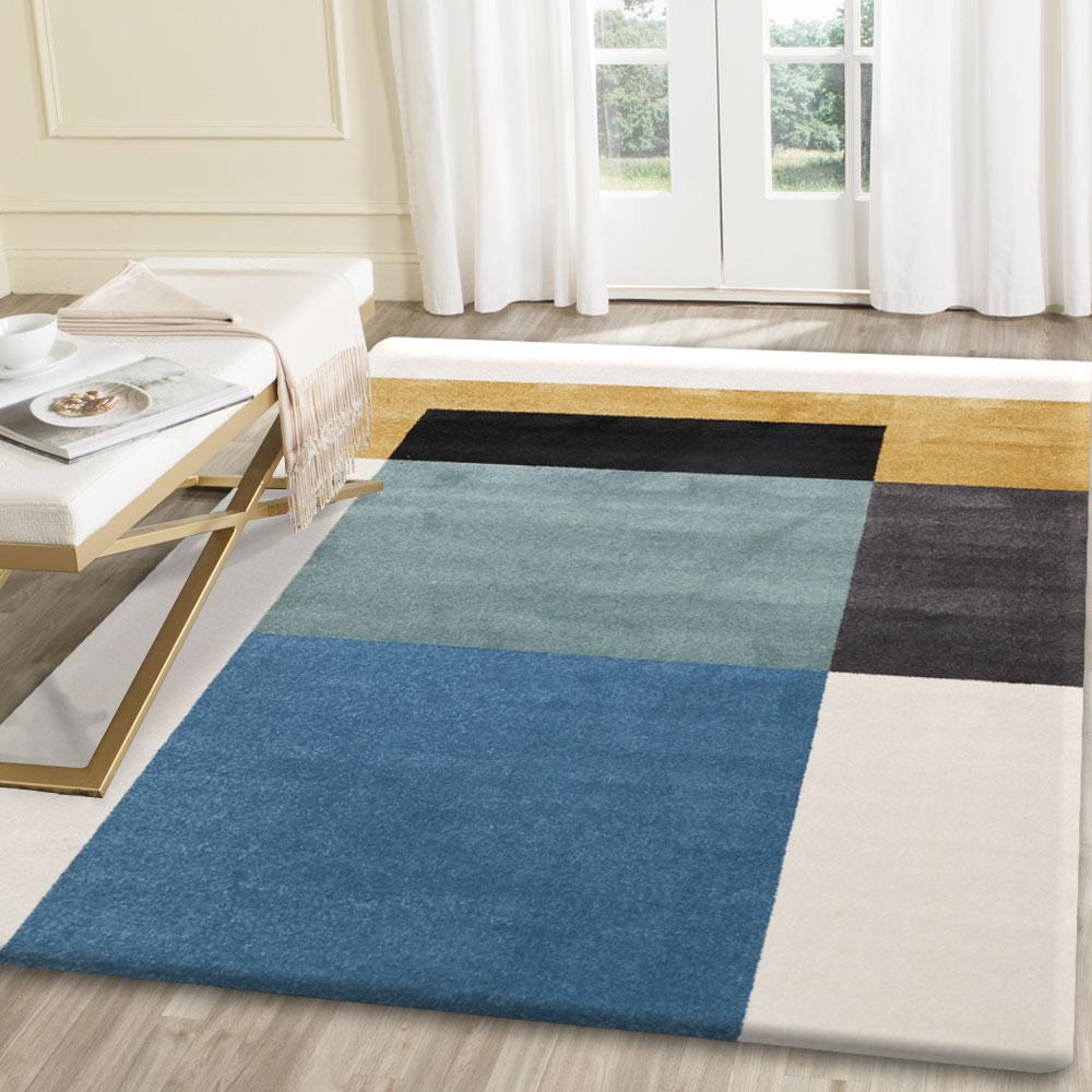 Matisse Blue Cubism Rug – Mayne Rugs & Flooring