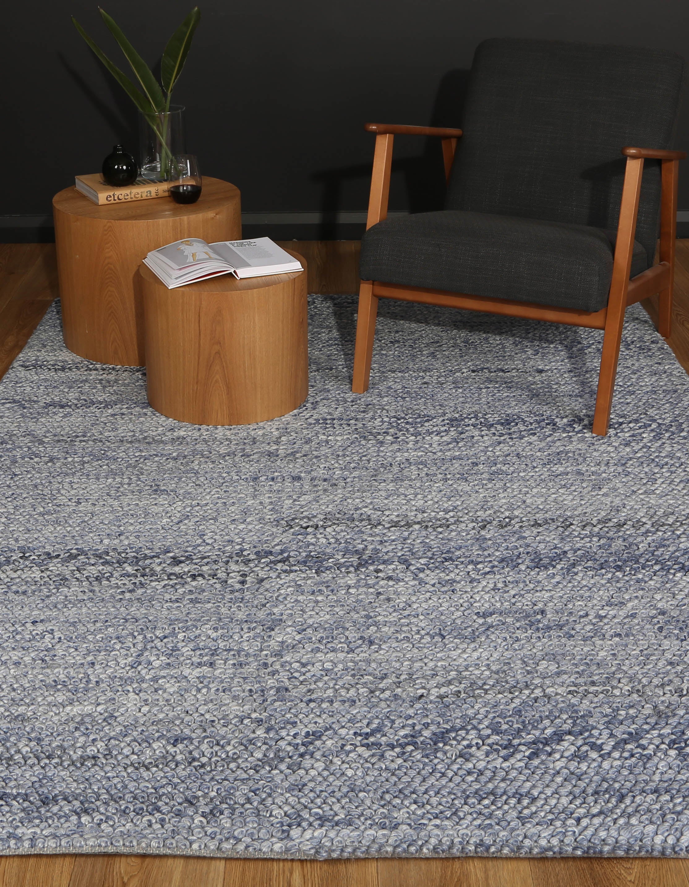 Harlow Loopy Blue Wool Blend Rug – Mayne Rugs & Flooring